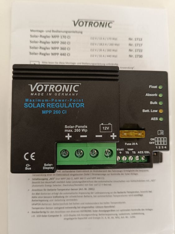 Votronic Solarregler MPP 260 CI (Neu (gemäss Beschreibung)) in für CHF ...