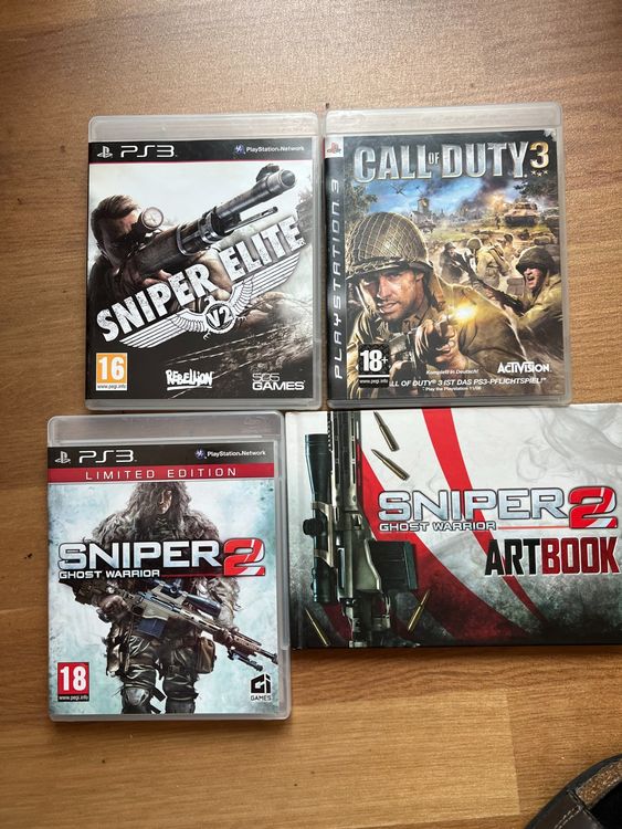 3 PS3 Games: Sniper Elite, Sniper 2, Call of Duty 3 | Kaufen auf Ricardo