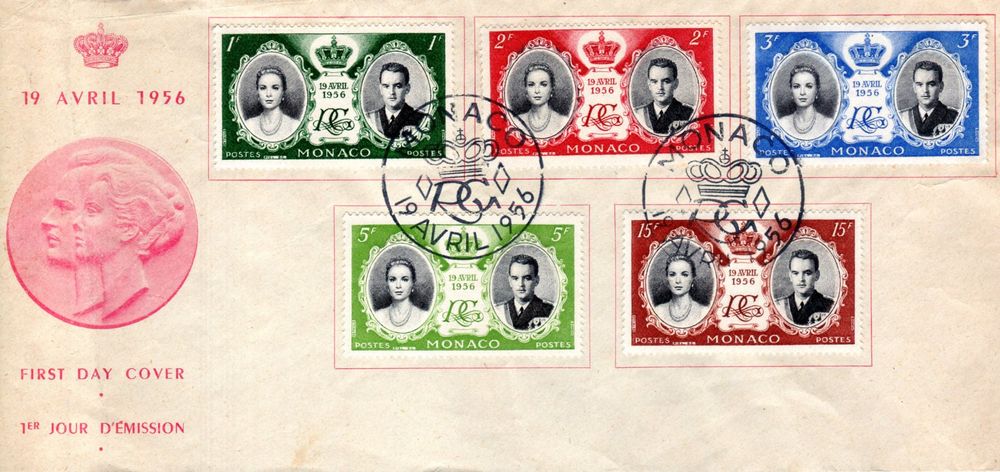 MONACO BELEG HOCHZEIT GRACE KELLY + RAINIER III. GEST. -KA88 (Gebraucht ...