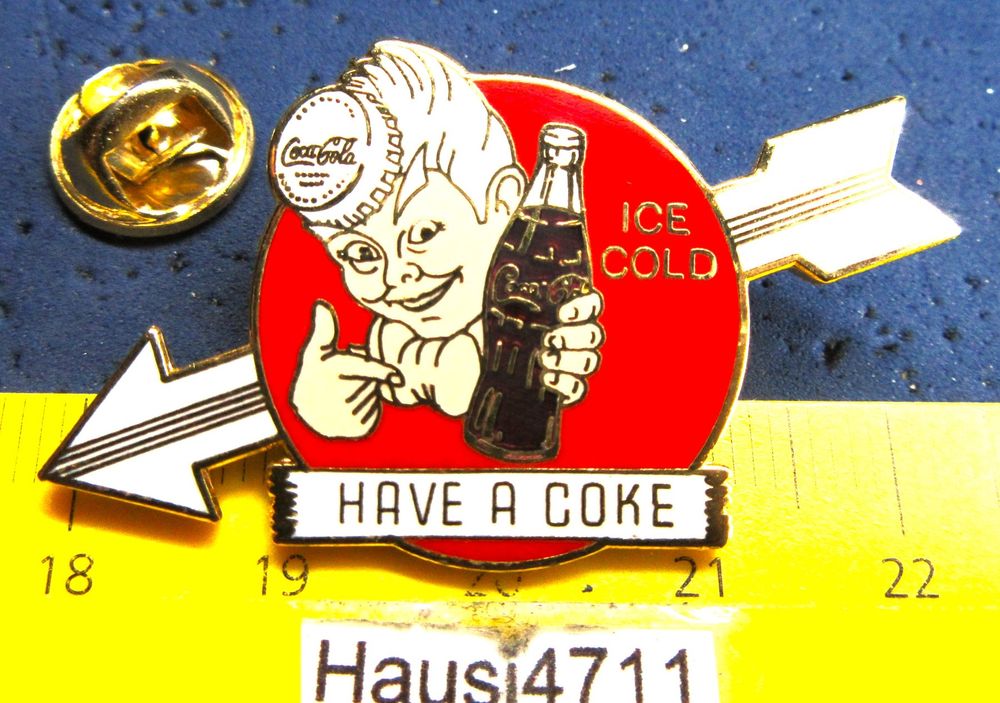COCA-COLA PIN GROSSSS 45mm ENAMEL TOP-QUALITÄT HAVE A COKE (Gebraucht ...