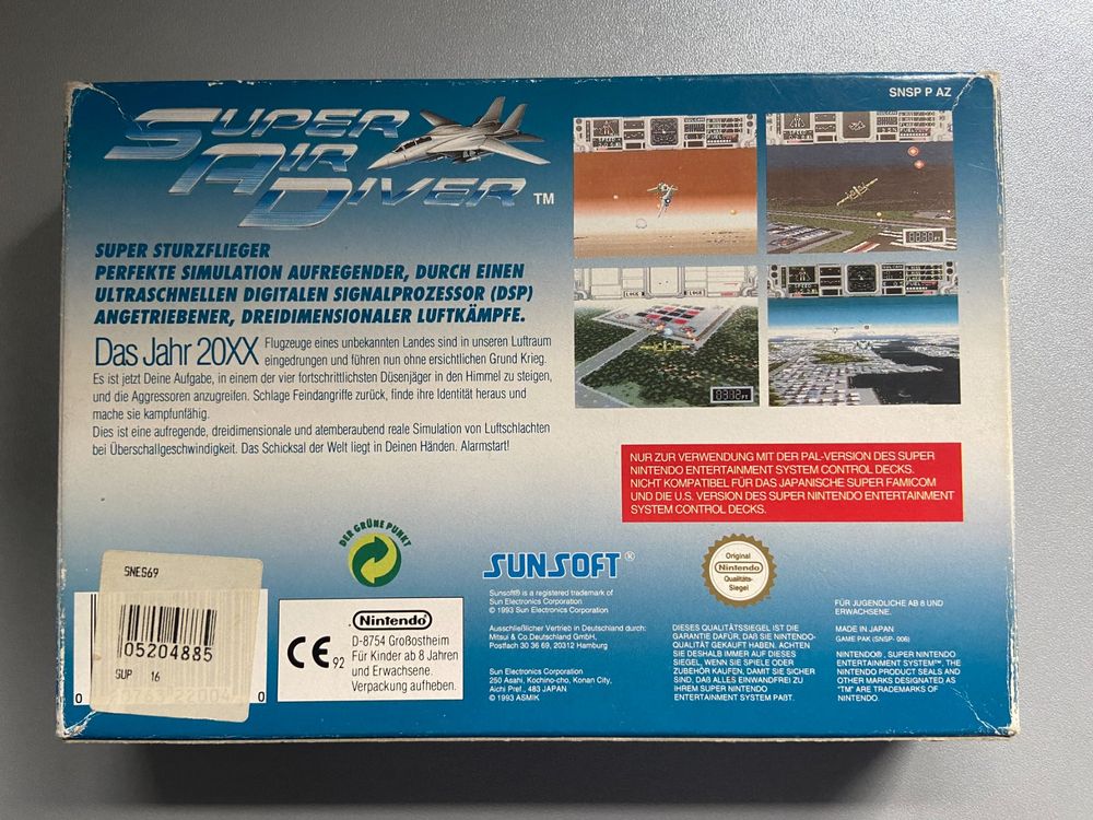 SNES - Super Air Diver (mit OVP) - SNES (Gebraucht) in Rivera für CHF 30 – mit Lieferung auf ...