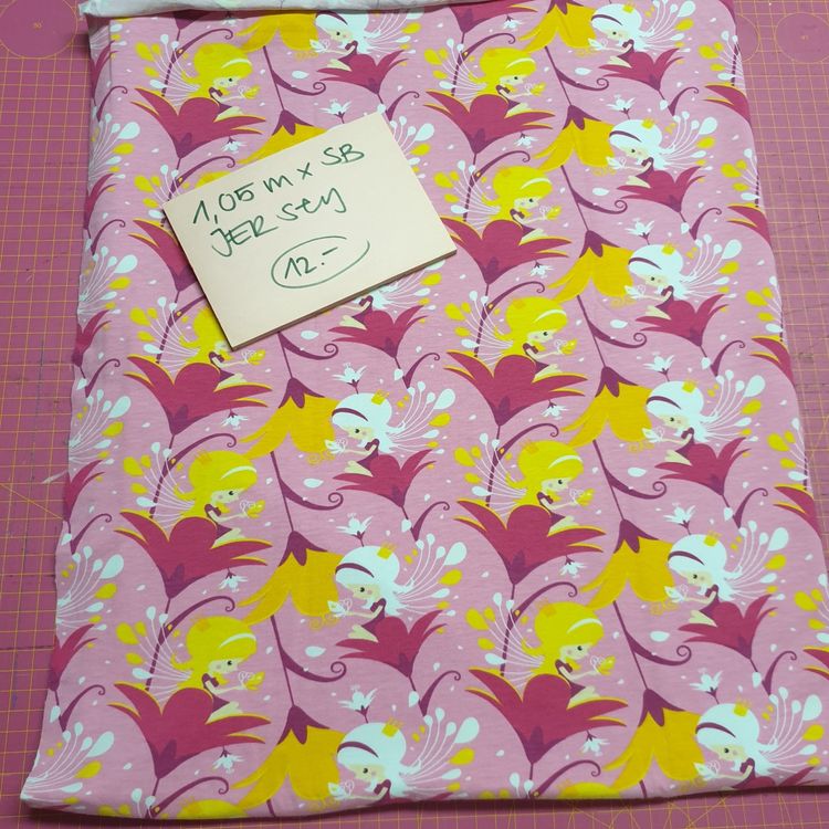 Jersey Stoff Fee Elfe Pink | Kaufen auf Ricardo