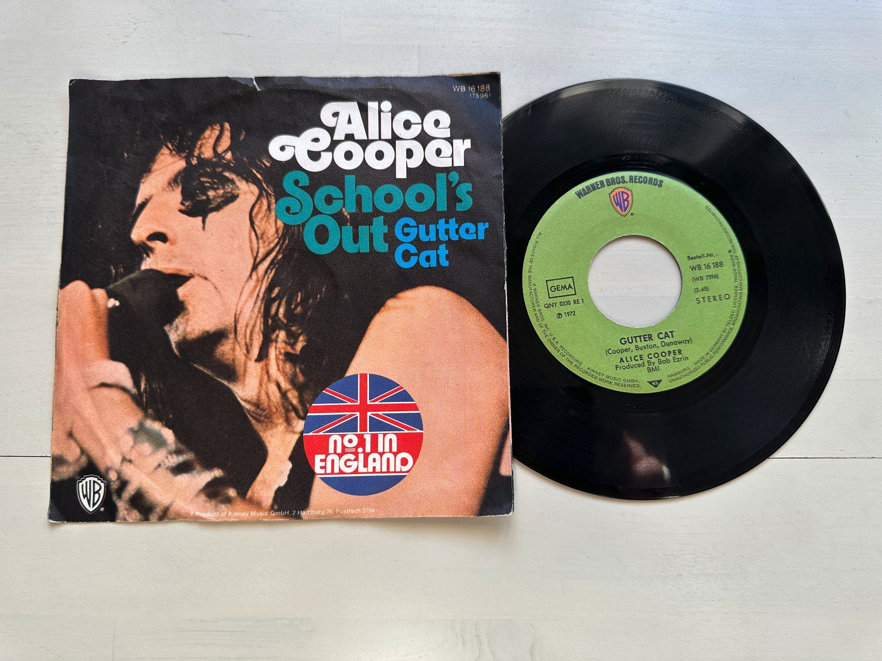 ALICE COOPER tolle Single Schoo's out Kult Glam Hard Rock (Gebraucht ...