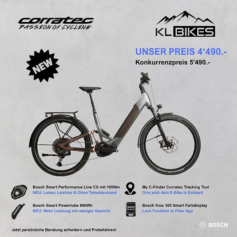 NEUES E-BIKE CORRATEC 2026 MODELL | 100NM & 800WH BOSCH | (Neu und originalverpackt) in Tübach ...