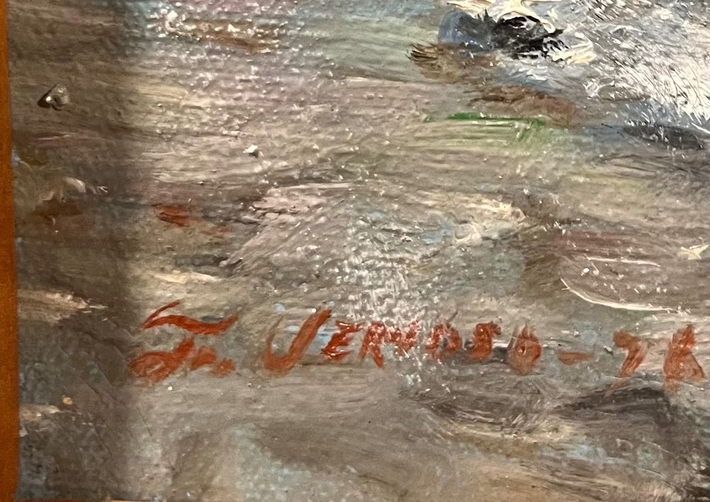 Pferde mit Kutschen Gemälde Unleserlich Signiert (Gebraucht) in Hochdorf für CHF 5 – mit ...