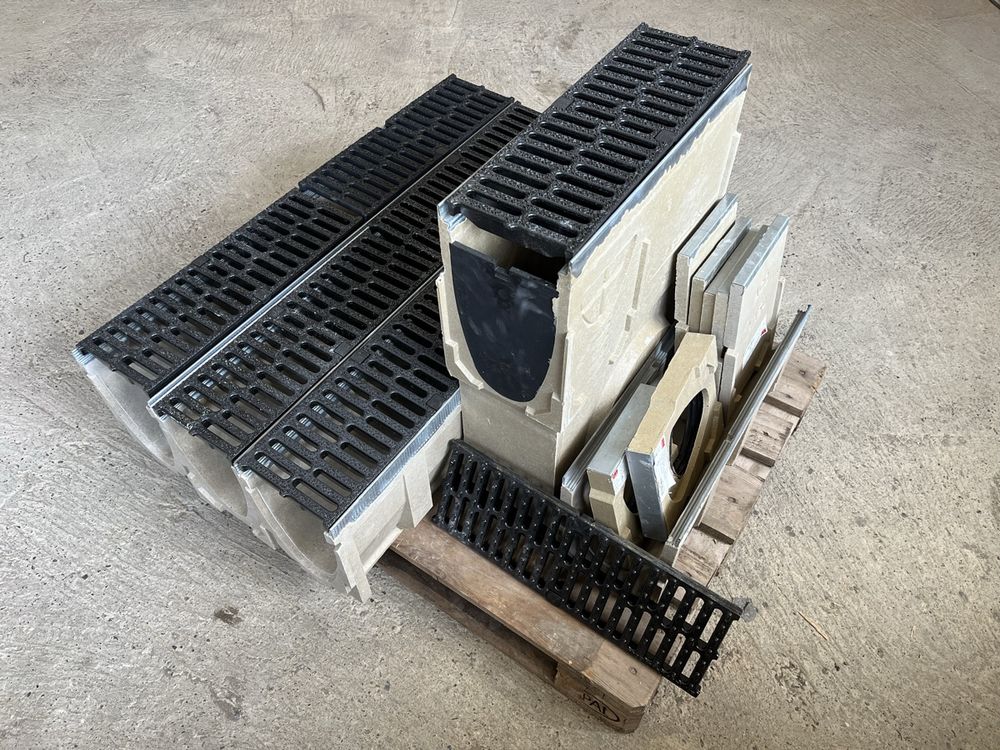 Entwässerungsrinne ACO Multiline V150 mit Einlaufkasten (Neu (gemäss Beschreibung)) in Oberwil b ...