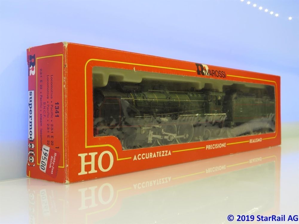 Rivarossi 1341 SNCF Pacific Dampflokomotive 2-3-1 E22 (Gebraucht) in ...