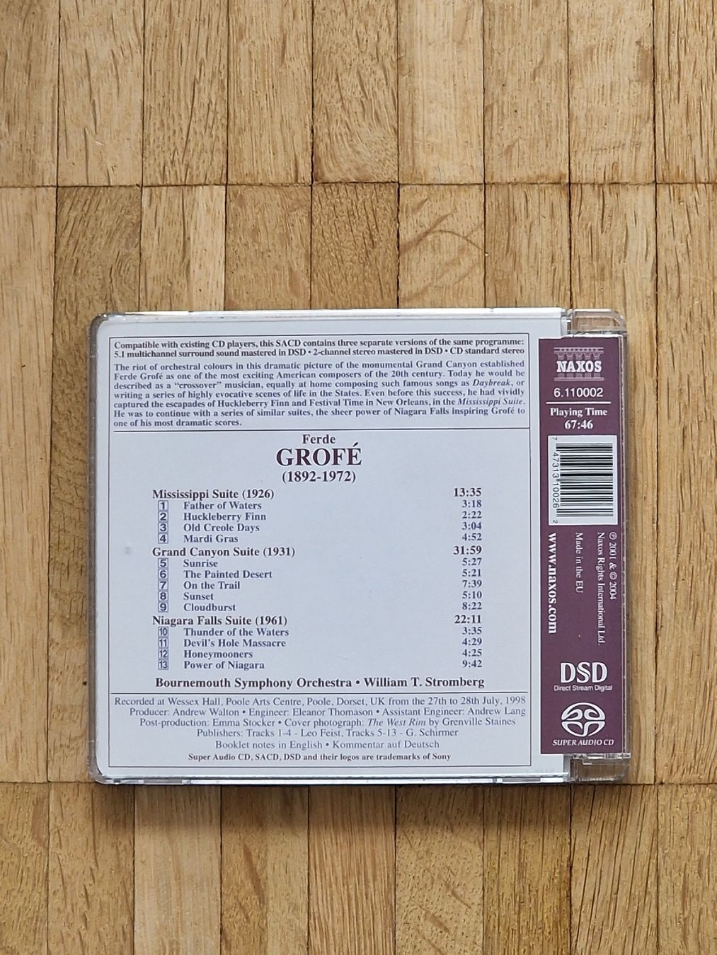 SACD: Ferde Grofe: Grand Canyon Suite, Mississippi Suite (Gebraucht) in ...