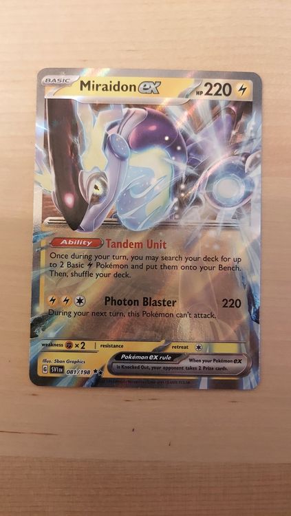 Miraidon Ex holo Scarlet & Violet SV1 EN Pokemon | Kaufen auf Ricardo