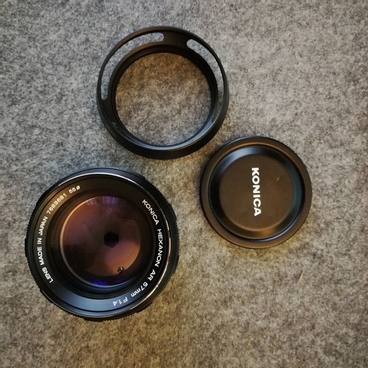 Konica Hexanon AR 57mm 1:1.4 (Konica AR Anschluss) (Gebraucht) in ...