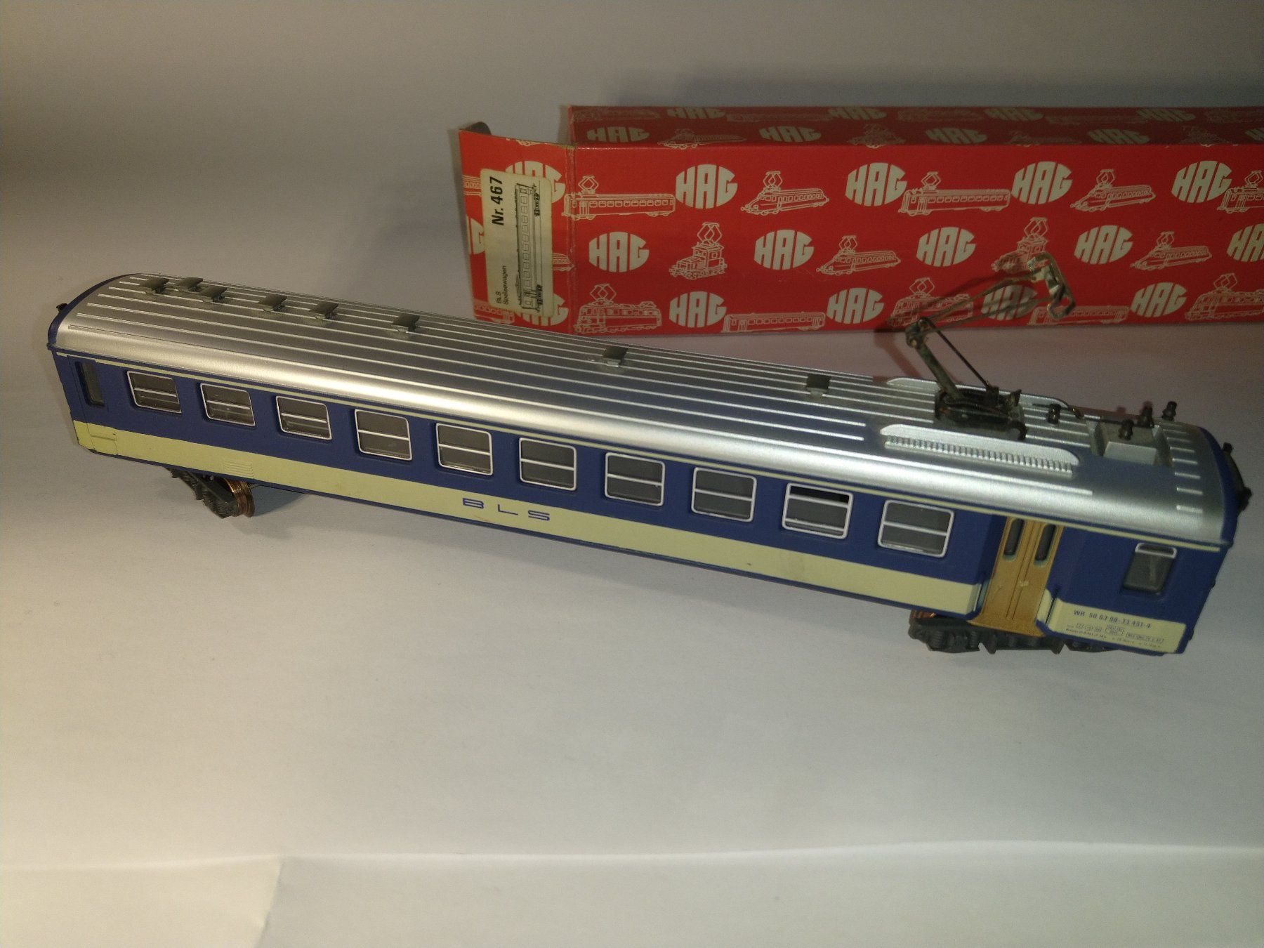 HAG BLS-Speisewagen blau-crème mit Pantograph, 467 (Gebraucht) in Davos ...