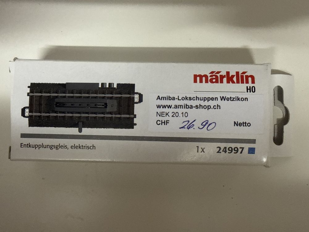 Märklin Entkupplungsgleis, elektrisch 24997 (Neu (gemäss Beschreibung ...
