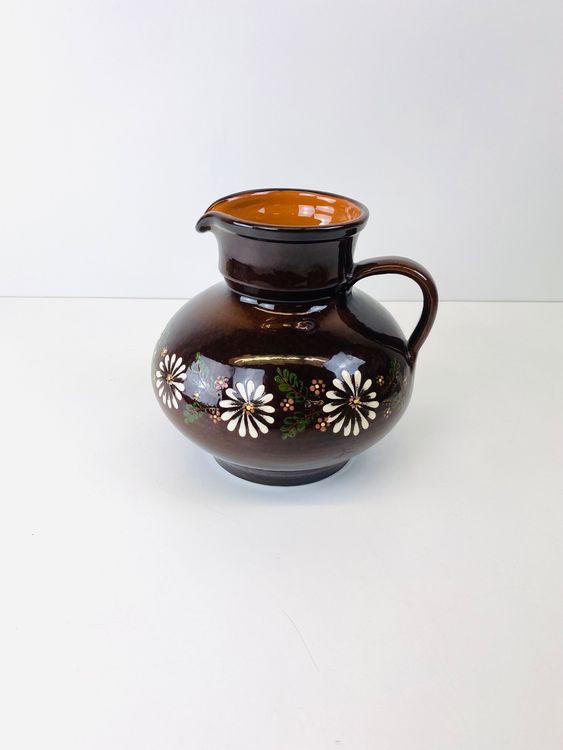 Kunstkeramik Krug"Blumenkranz" des Töpfers HANS SCHWEIZER | Acheter sur Ricardo