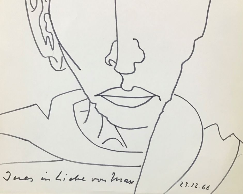 Max VON MOOS (1903-1979) Filzstift Zeichnung | Kaufen auf Ricardo
