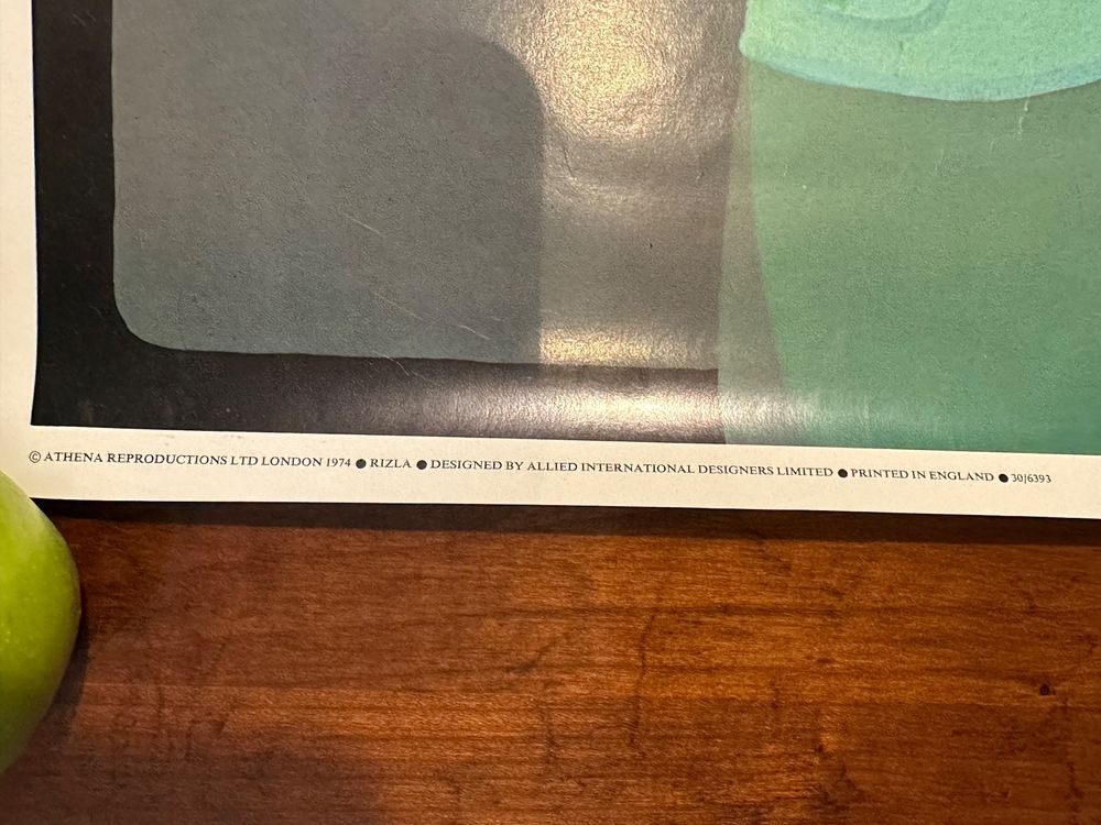 Seltene Vintage Original RIZLA Zigarettenpapier Poster 60x86 (Neu ...