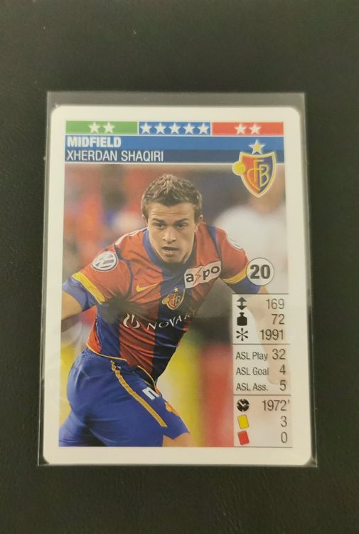 Rare Xherdan Shaqiri Top 200 Trading Card (FC Basel) (Gebraucht) in ...