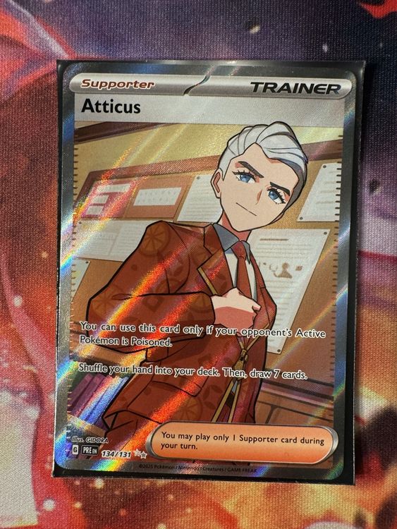 Pokémon Karte Atticus Full Art Trainerkarte EN (Neu (gemäss ...