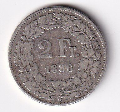 Schweiz 2 Franken 1886 rar | Kaufen auf Ricardo