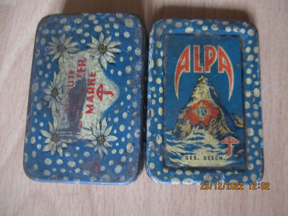 Blechdose Alpa | Kaufen auf Ricardo