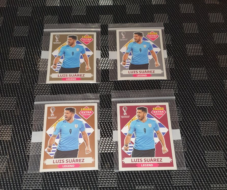 Panini Extra Sticker Luis Suarez Or Argent Bronze Base (Neu (gemäss ...