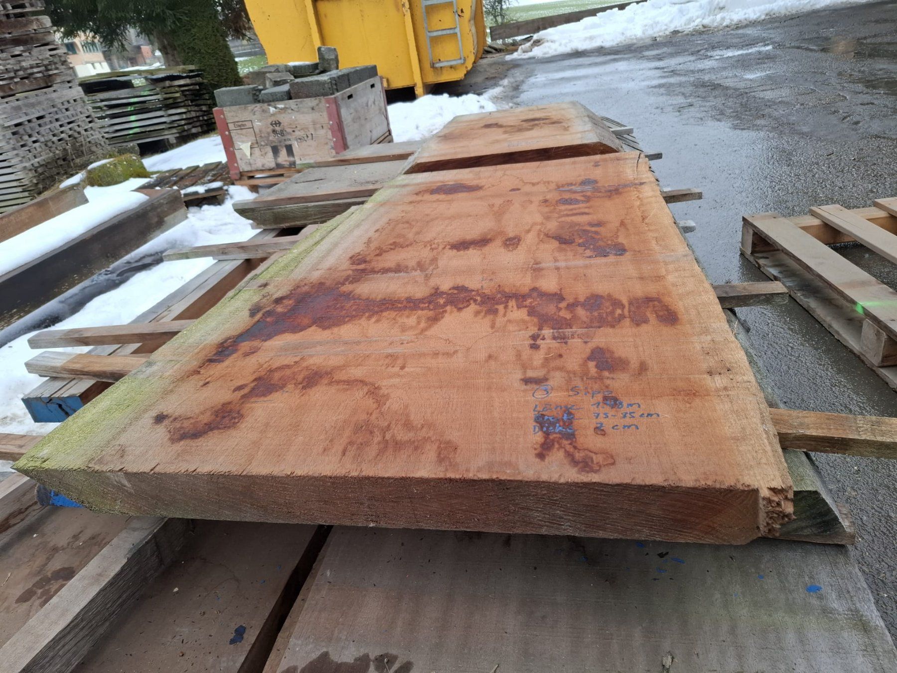 Tischplatte Holz Sipo sehr widerstandst fähig (Neu (gemäss Beschreibung ...