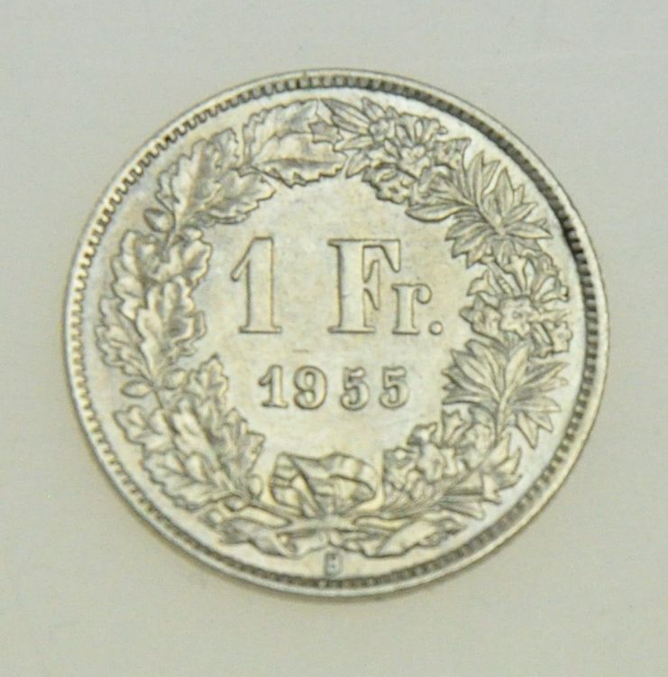 1 Franken Silbermünze, Schweiz 1955 | Kaufen auf Ricardo