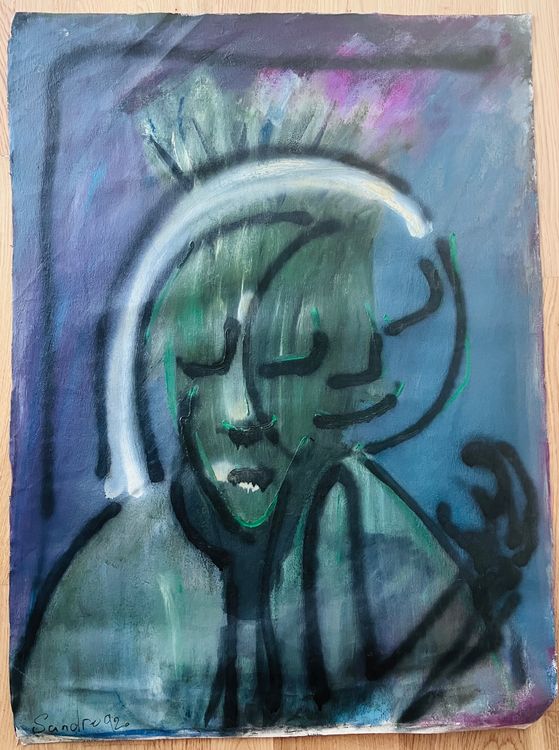 Interessante Grosse Gemälde Signiert von Sandro ( 92 ) (D'occasion) à Root pour CHF 10 – avec ...