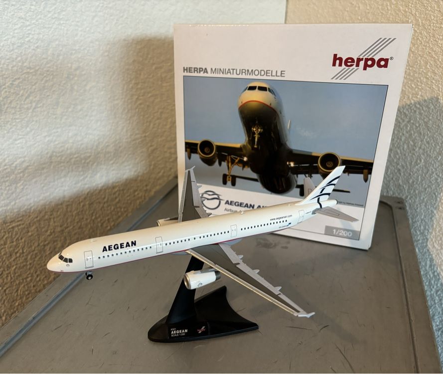 Herpa Wings Aegean Airlines Airbus A321 1:200 | Kaufen auf Ricardo