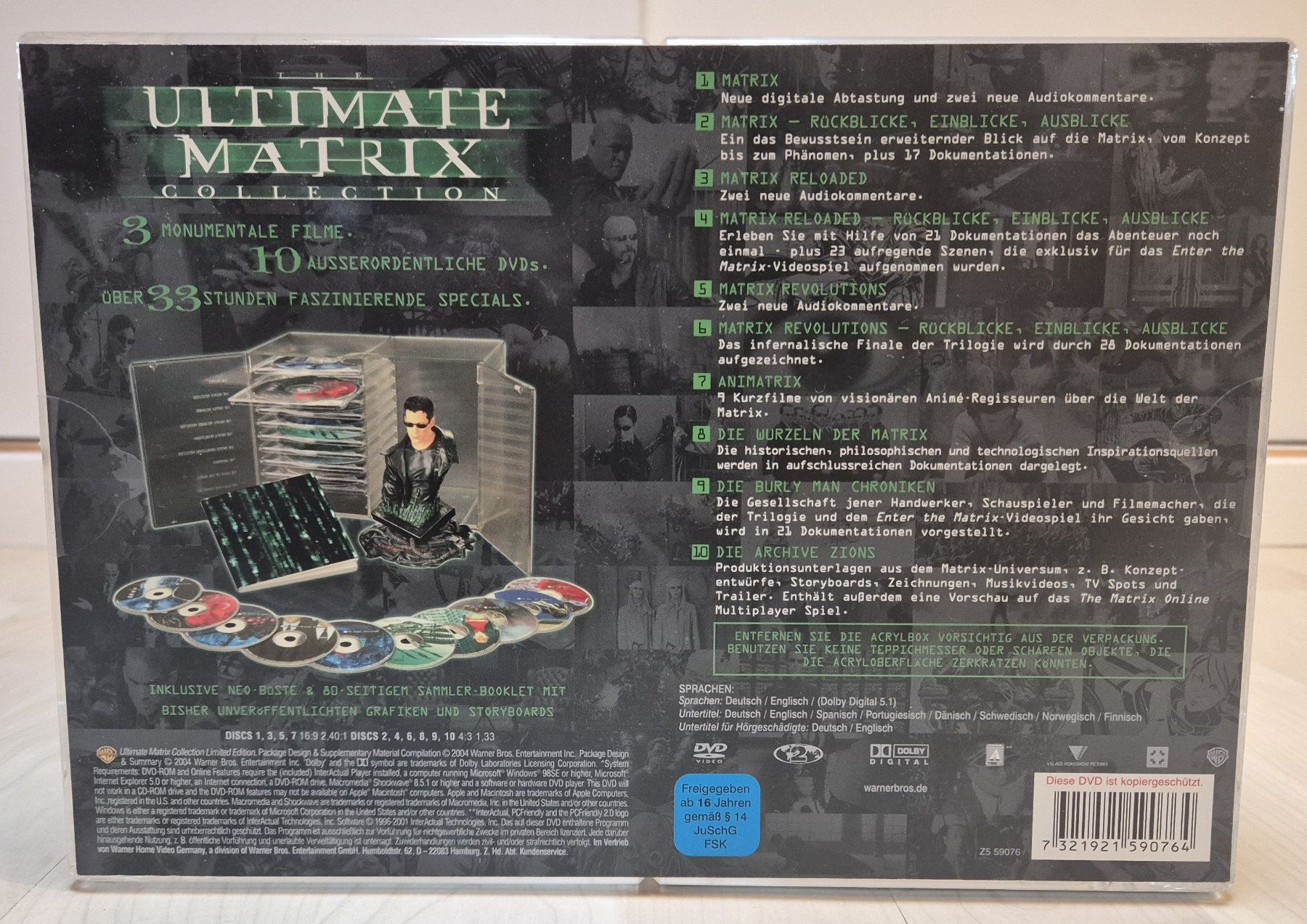 Matrix Ultimate Collection DVD Box mit Neo Figur! (Gebraucht) in ...