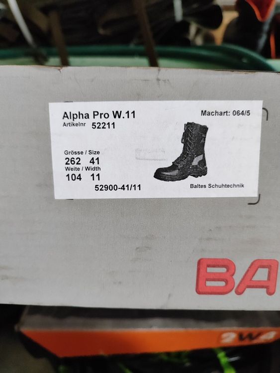 Feuerwehr-Sicherheitsstiefel BALTES ALPHA PRO S3 GR.41 NEU! (Neu und ...