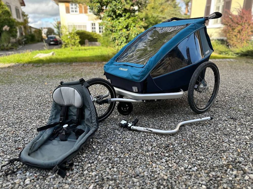 Croozer Kid Plus 2 Anhänger mit Babyhängematte (Gebraucht) in ...