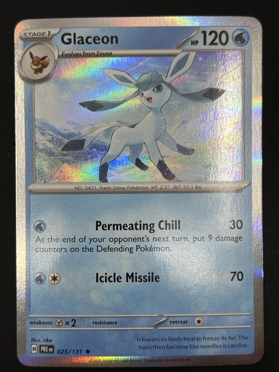 Pokemon Karte Glaceon Holo Rare: 025/131 von 2025 🇺🇸 (Gebraucht) in ...