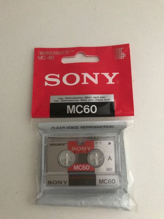 Original SONY MC-60B Mikrokassette, NEU/OVP | Kaufen auf Ricardo
