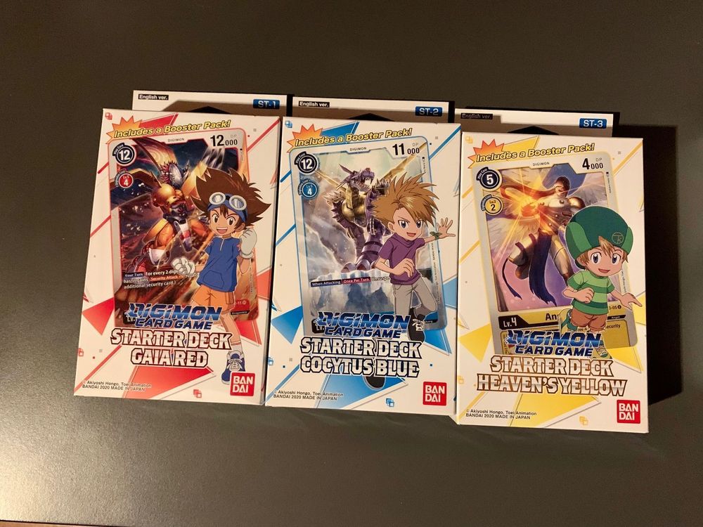 Digimon Cardgame Starter Deck 1-6 (Neu und originalverpackt) in Plasselb für CHF 75 – mit ...