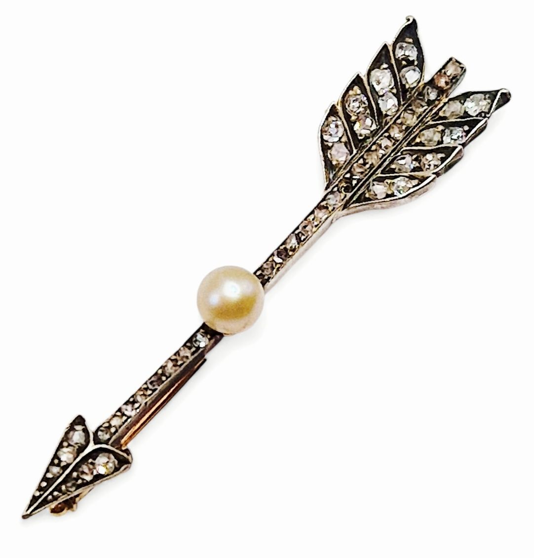 Broche ancienne victorienne "Flèche de Cupidon" – Diamants (D'occasion ...