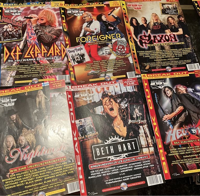 22x BREAKOUT/ dt. Heavyrockmagazin/22-24 inkl. Poster (Gebraucht) in ...