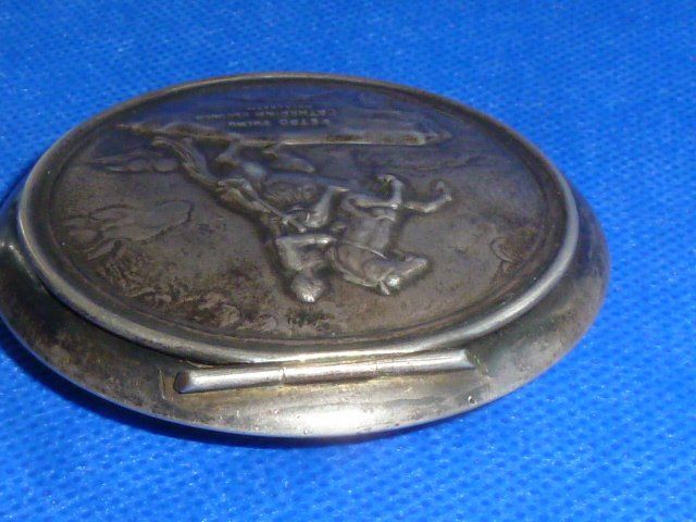 Russische vintage Puderdose, Silber 875 | Kaufen auf Ricardo