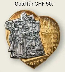 Gold Plakette: Basler Fasnacht 2025 "Syg wie de wotsch" (Neu und originalverpackt) in Liestal ...