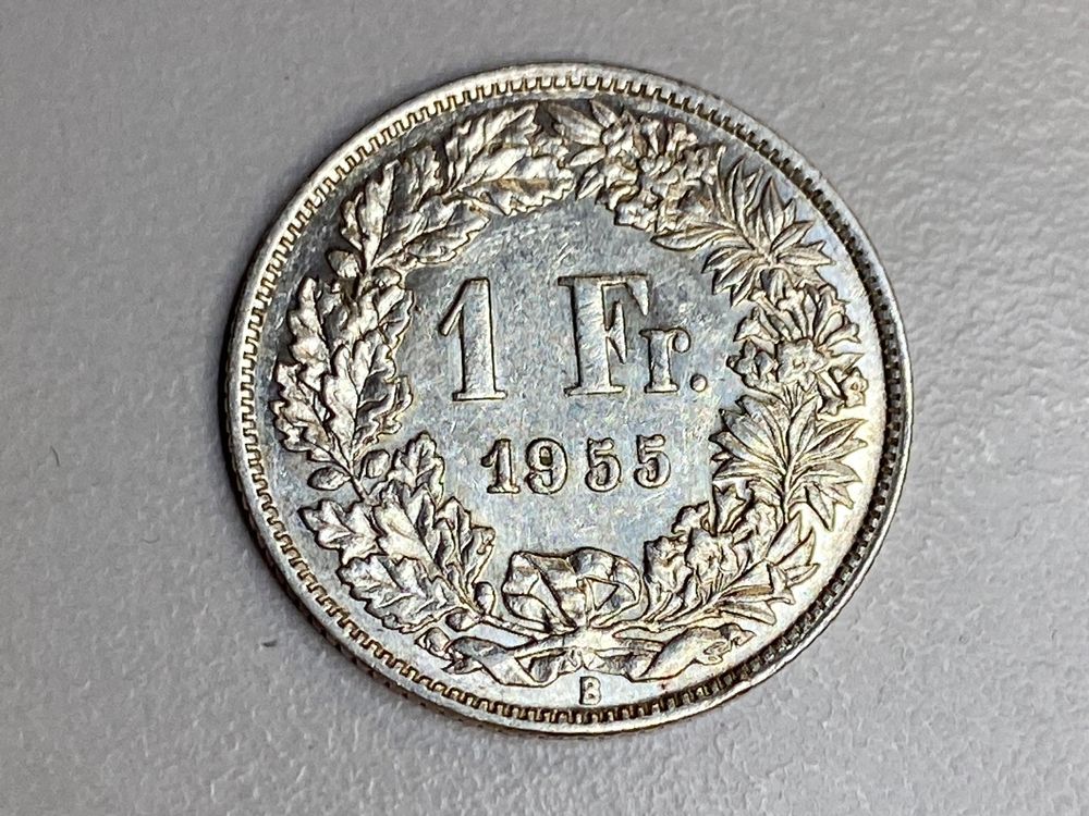 1 Fr. Silber Schweiz 1955 ss+ | Kaufen auf Ricardo