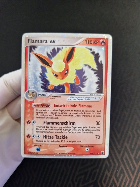 Flamara / Flareon ex Delta Species Pokemon Karte (Gebraucht) in ...