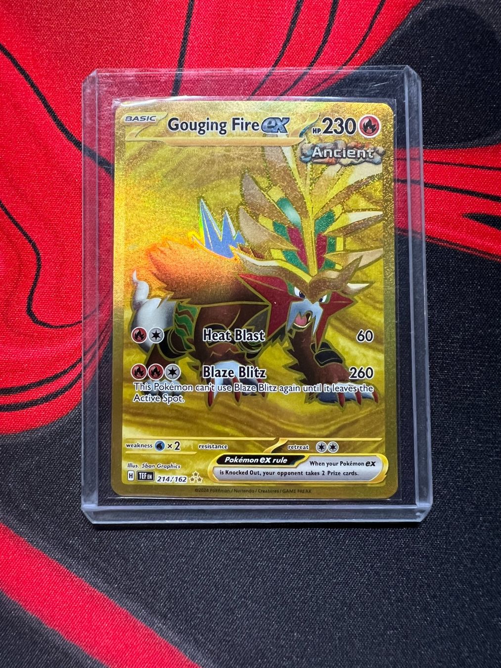 Gouging Fire EX - Seltene Gold Karte! Top Zustand! (Neu (gemäss ...