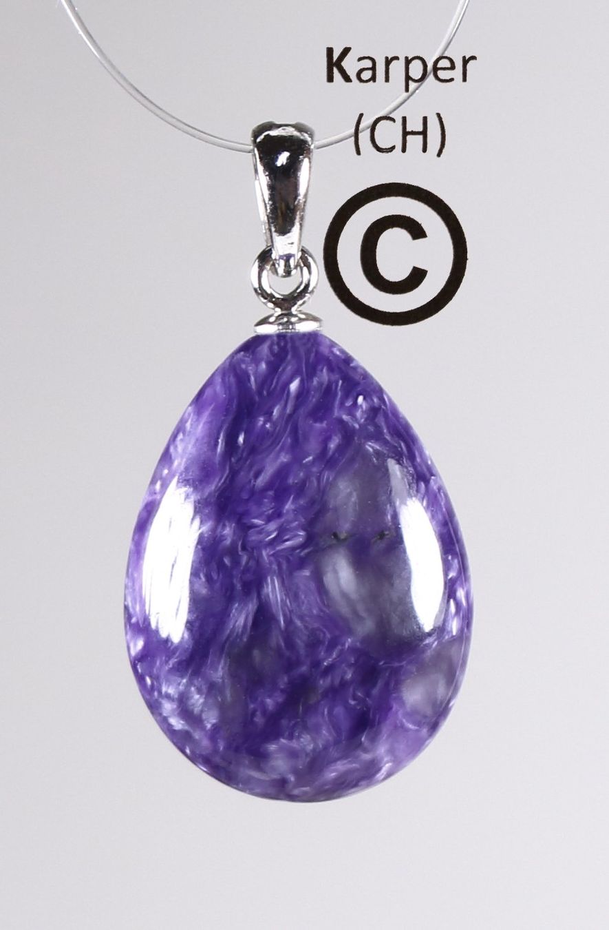 Charoit - Charoït Anh / Pendent Charoite - Charoïte, S 925 R (Neu und ...