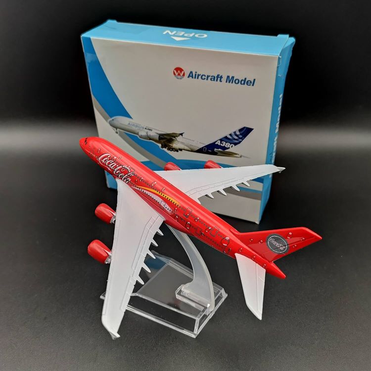 Modellflugzeug A380 - Coca Cola Livery - ca: 1:500 | Kaufen auf Ricardo