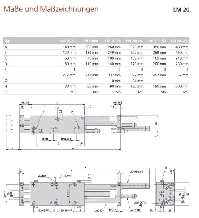 afag Linearmodule LM 20/60 mit ZA 20/25 (Gebraucht) in Hubersdorf für ...