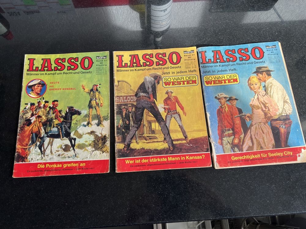 Lasso Nr. 57,59,60, von 1968! Original Kult Comic Western (Gebraucht ...