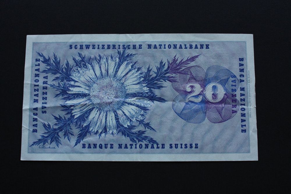 20er Note Schweiz - 1973 (Gebraucht) in Wettingen für CHF 20 – mit ...
