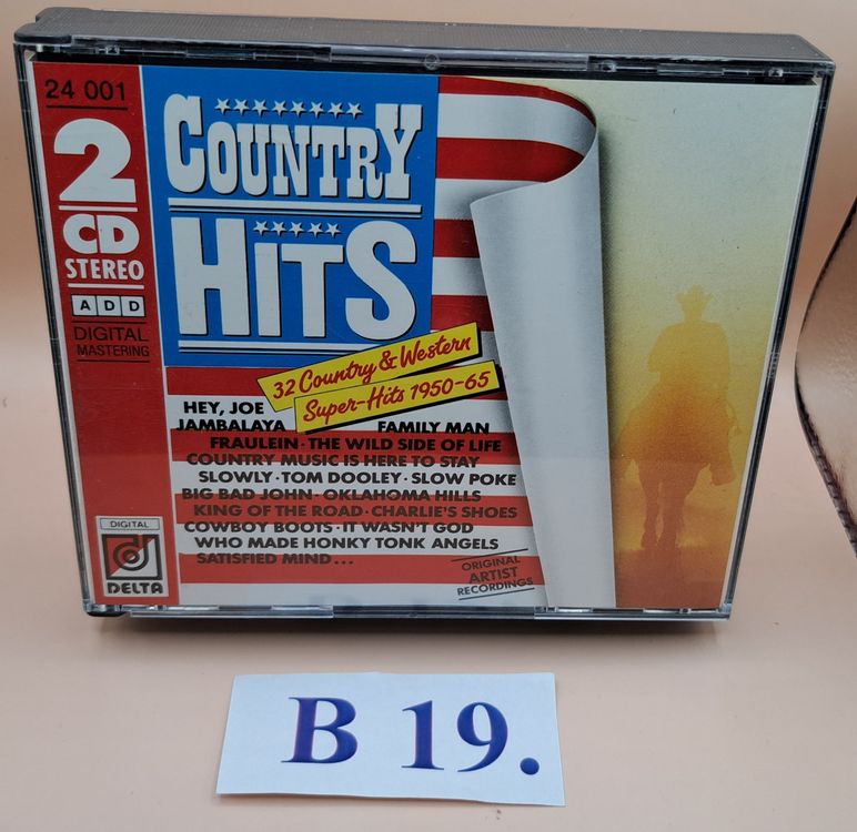 Doppel CD - Country Hits Titel gem. Foto (1950 -1965) (Neu (gemäss ...