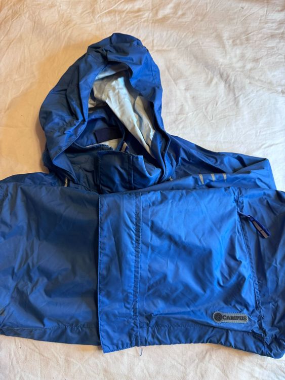 Campus Blue Rain Jacket / Windbreaker with Hood (D'occasion) à Puidoux ...