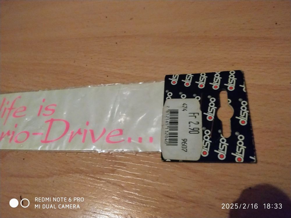 Autoaufkleber Sticker DISPO .best Life is Cabrio drive.. OVP (Neu und ...