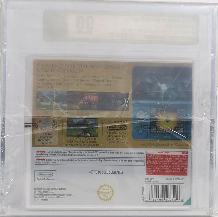 The Legend of Zelda Ocarina of Time Pre Sale Box VGA 90NM+ (Neu und ...